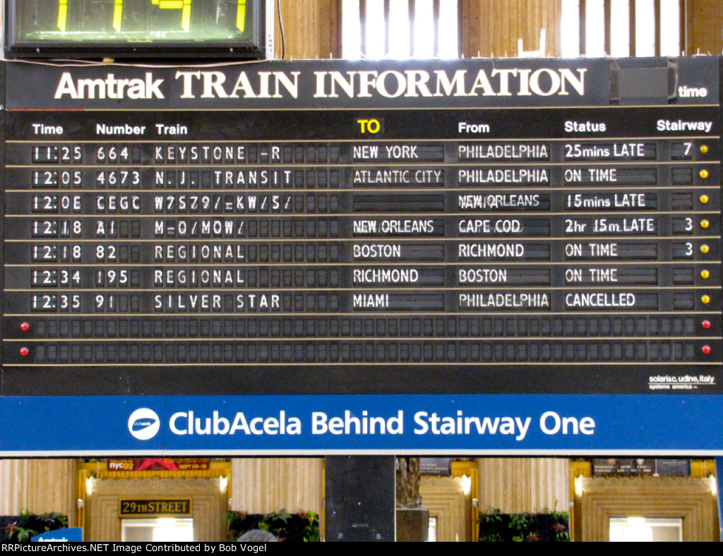 flipping Solari Board